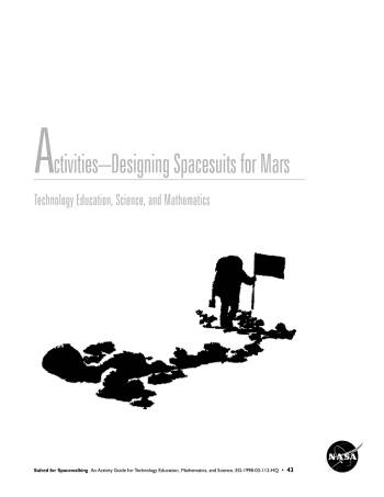 Designing Spacesuits for Mars :: Resources :: Ascend Learning Experience