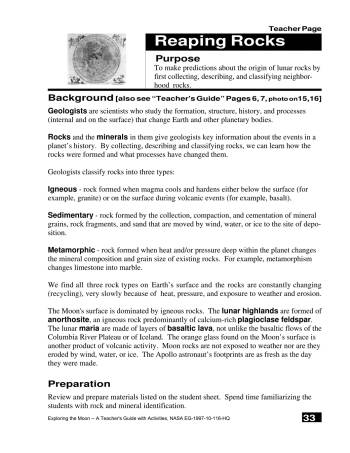 Reaping Rocks :: Resources :: Ascend Learning Experience