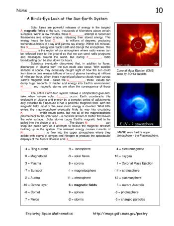 Space Math I -- Problem 10, Bird's-eye Look at the Sun-Earth System :: Resources :: Ascend ...