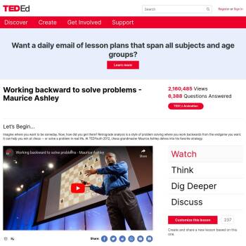 Working backward to solve problems - Maurice Ashley :: Resources :: Ascend Learning Experience