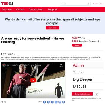 Are we ready for neo-evolution? - Harvey Fineberg :: Resources ...