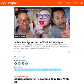 A Teacher Appreciation Week for the Ages :: Resources :: Ascend Learning Experience