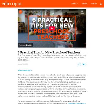 6 Practical Tips for New Preschool Teachers :: Resources :: Ascend Learning Experience