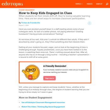 How to Keep Kids Engaged in Class :: Resources :: Ascend Learning Experience