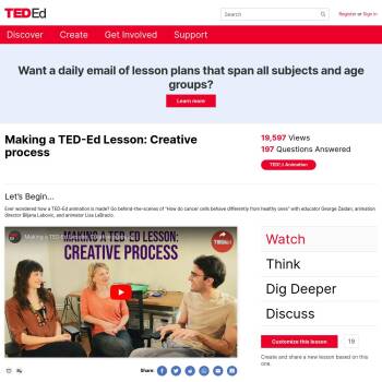 Making a TED-Ed Lesson: Creative process :: Resources :: Ascend ...