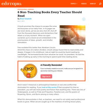 6 Non-Teaching Books Every Teacher Should Read :: Resources :: Ascend ...