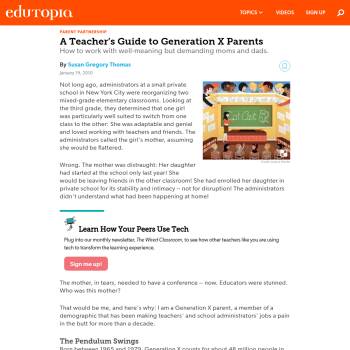 A Teacher’s Guide to Generation X Parents :: Resources :: Ascend ...