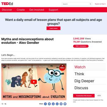 Myths and misconceptions about evolution - Alex Gendler :: Resources ...