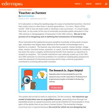 Teacher as Farmer :: Resources :: Ascend Learning Experience