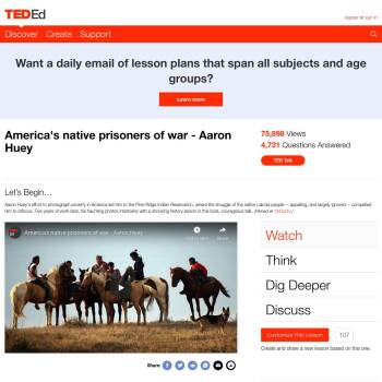America’s native prisoners of war - Aaron Huey :: Resources :: Ascend ...