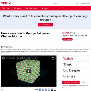 How atoms bond - George Zaidan and Charles Morton :: Resources ...