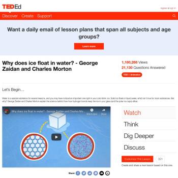 Why does ice float in water? - George Zaidan and Charles Morton ...