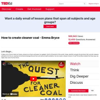 How to create cleaner coal - Emma Bryce :: Resources :: Ascend Learning ...