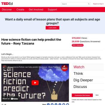 How science fiction can help predict the future - Roey Tzezana ...