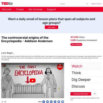 The controversial origins of the Encyclopedia - Addison Anderson ...