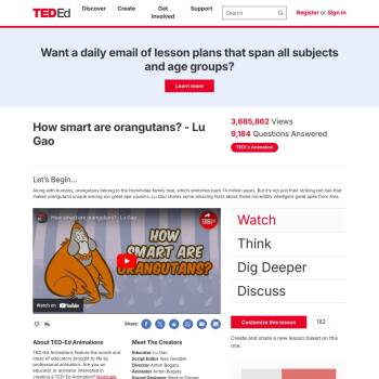 How smart are orangutans? - Lu Gao :: Resources :: Ascend Learning ...