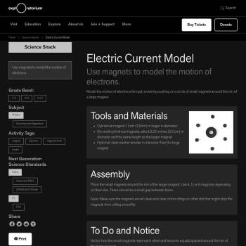 Electric Current Model :: Resources :: Ascend Learning Experience