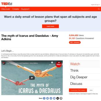 The myth of Icarus and Daedalus - Amy Adkins :: Resources :: Ascend ...