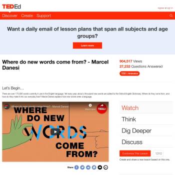 Where do new words come from? - Marcel Danesi :: Resources :: Ascend ...