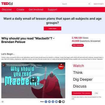 Why should you read “Macbeth”? - Brendan Pelsue :: Resources :: Ascend ...