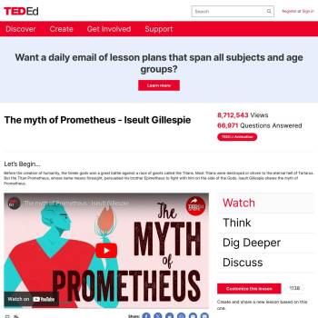 The myth of Prometheus - Iseult Gillespie :: Resources :: Ascend ...