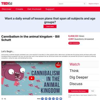 Cannibalism in the animal kingdom - Bill Schutt :: Resources :: Ascend ...