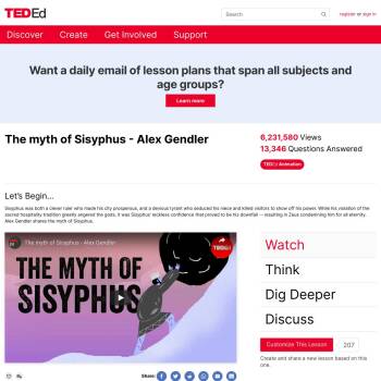 The myth of Sisyphus - Alex Gendler :: Resources :: Ascend Learning ...