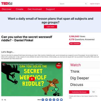 Can you solve the secret werewolf riddle? - Daniel Finkel :: Resources :: Ascend Learning Experience