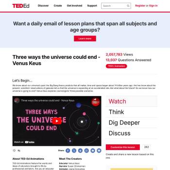 Three ways the universe could end - Venus Keus :: Resources :: Ascend ...