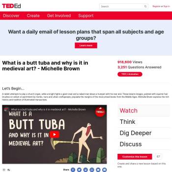 What is a butt tuba and why is it in medieval art? - Michelle Brown ...