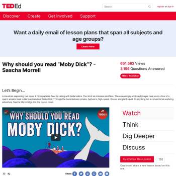 Why should you read “Moby Dick”? - Sascha Morrell :: Resources ...