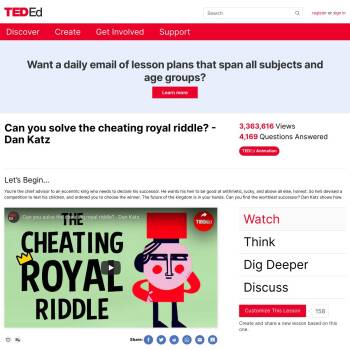 Can you solve the cheating royal riddle? - Dan Katz :: Resources :: Ascend Learning Experience
