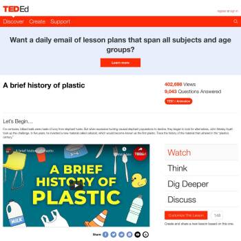 A brief history of plastic :: Resources :: Ascend Learning Experience