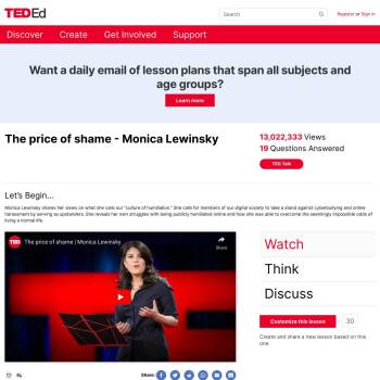 The price of shame - Monica Lewinsky :: Resources :: Ascend Learning ...
