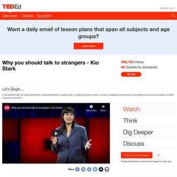 Why you should talk to strangers - Kio Stark :: Resources :: Ascend ...