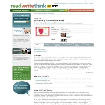 Writing Poetry with Rebus and Rhyme :: Resources :: Ascend Learning ...