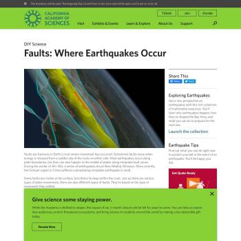 Exploring Earthquakes :: Resources :: Ascend Learning Experience