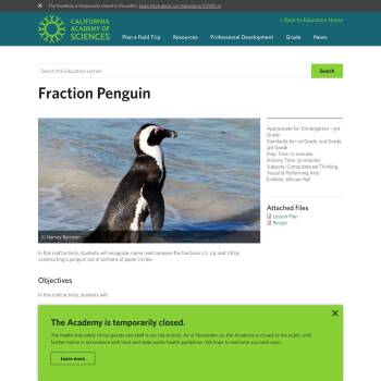 Fraction Peguin :: Resources :: Ascend Learning Experience