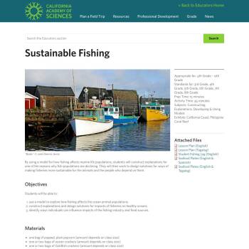 Sustainable Fishing :: Resources :: Ascend Learning Experience