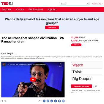 The neurons that shaped civilization - VS Ramachandran :: Resources ...
