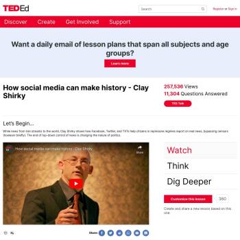 How social media can make history - Clay Shirky :: Resources :: Ascend ...
