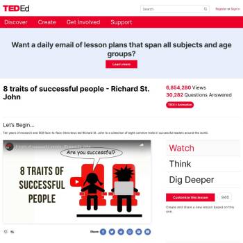 8 traits of successful people - Richard St. John :: Resources :: Ascend ...